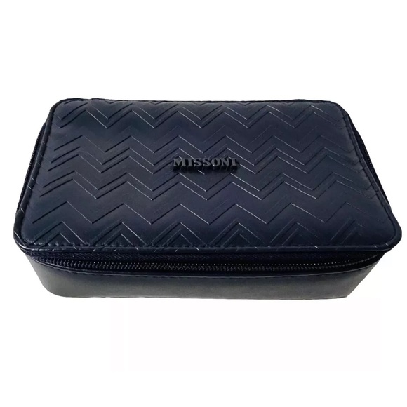 Missoni | Bags | Missoni Navy Blue Travel Case Zip Around Special Edition For Delta One St Class ...